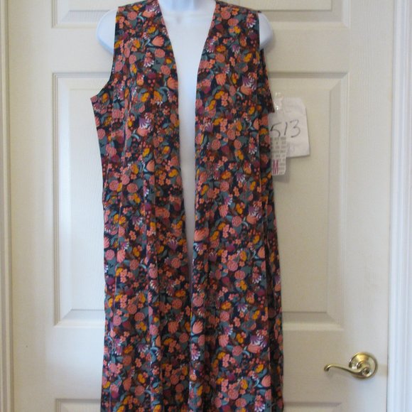 LuLaRoe | Tops | Lularoe Joy Duster Cardigan Medium Nwt 36 Floral Cover ...
